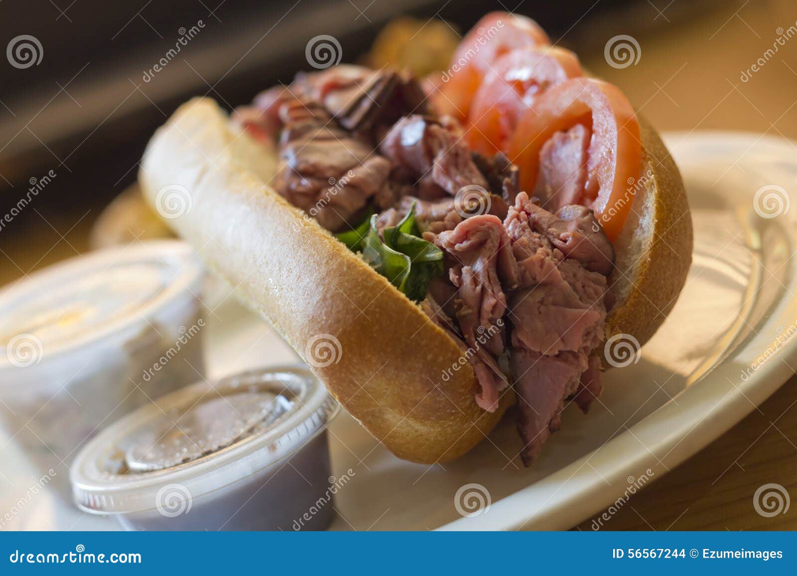 Roast Beef Sub Sandwich stock photo. Image of nutrition - 56567244
