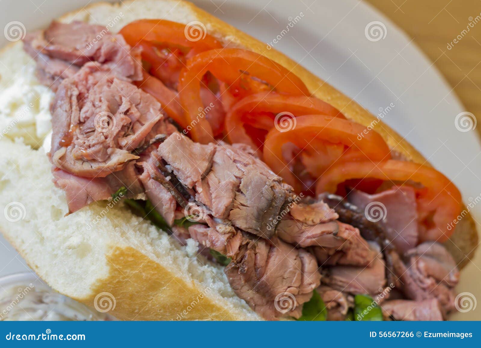 Roast Beef Sub Sandwich stock photo. Image of delicious - 56567266