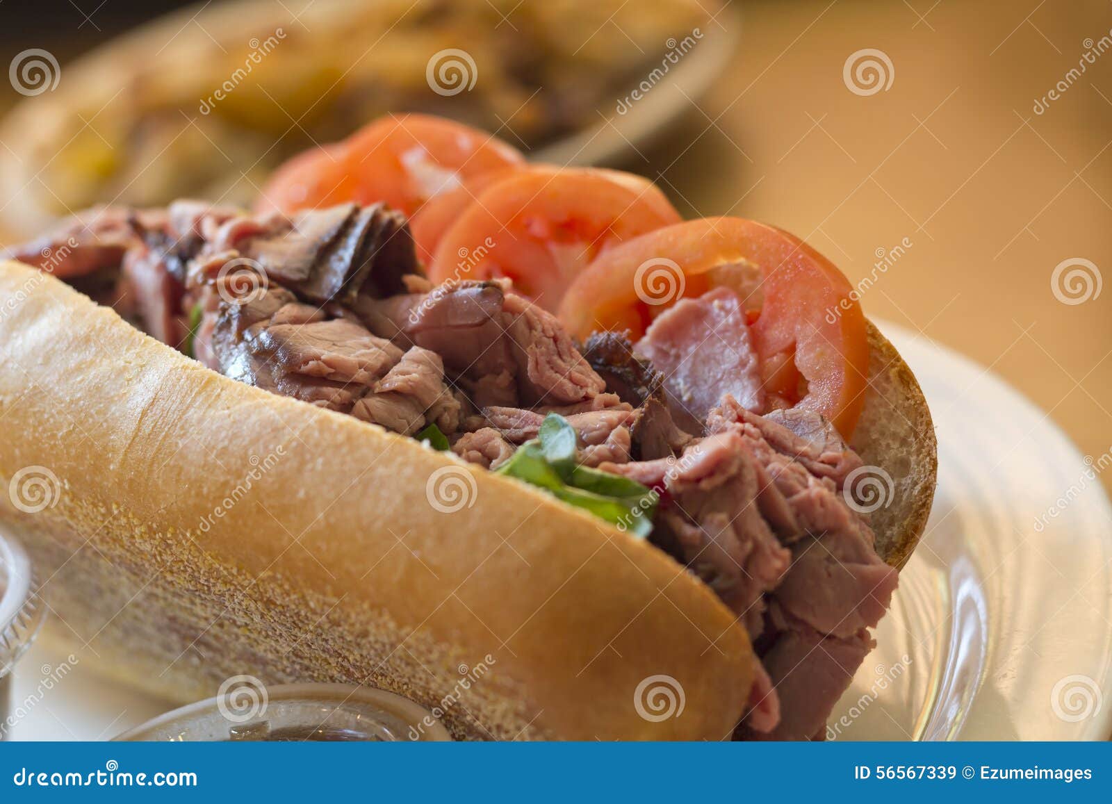 Roast Beef Sub Sandwich stock image. Image of pasta, macaroni - 56567339