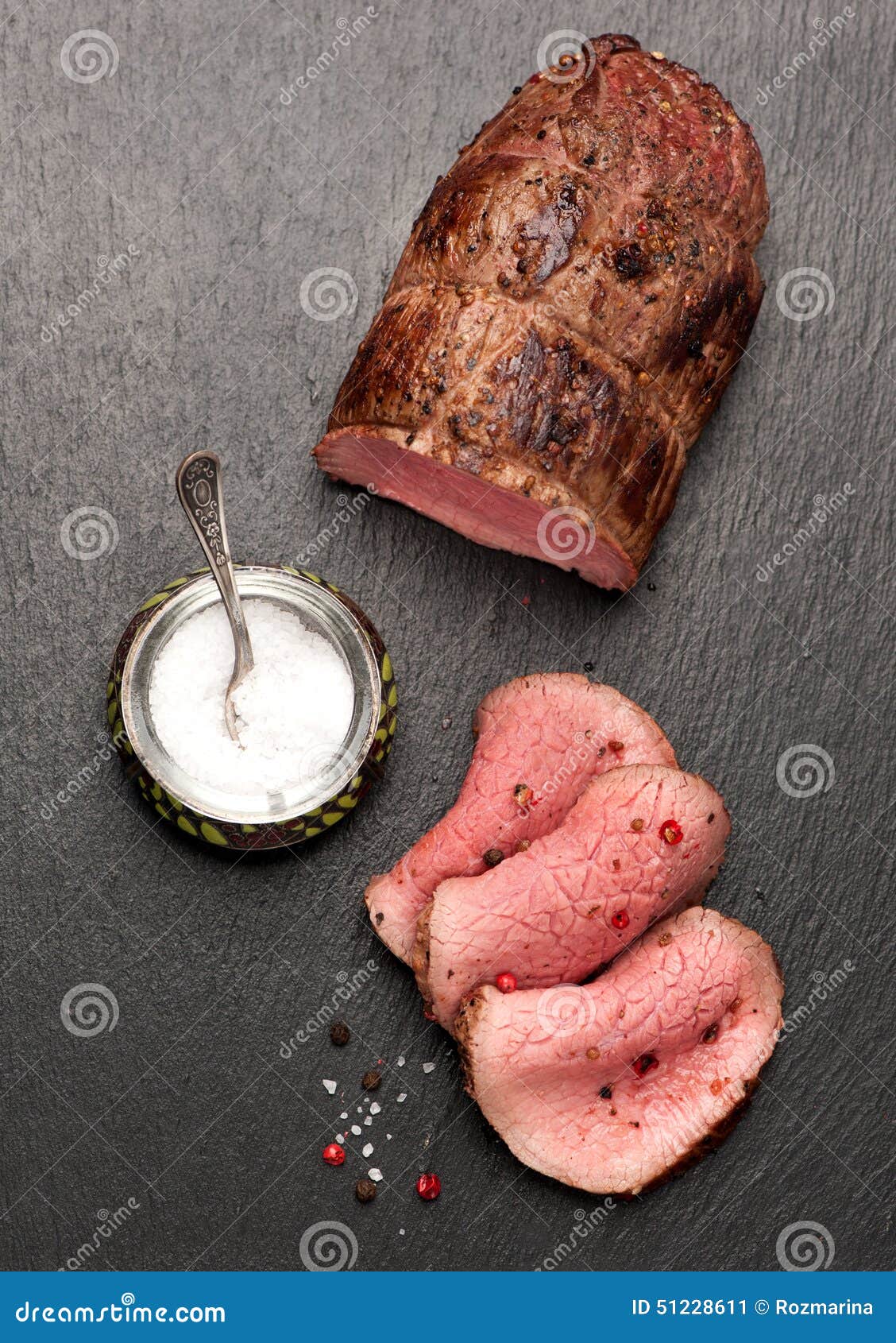Roast Beef. Top View. See Series. Stock Image - Image of chalk, beef ...
