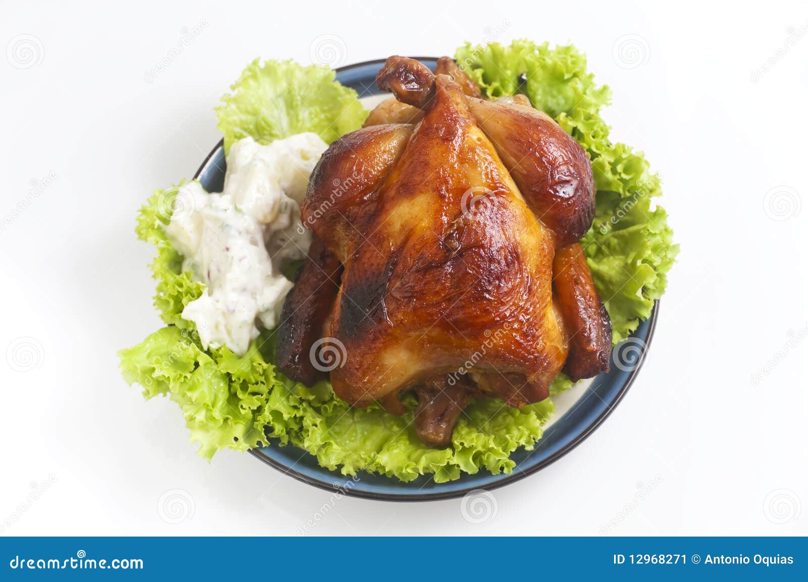 Roast Chicken stock image. Image of white, vegetable - 12968271