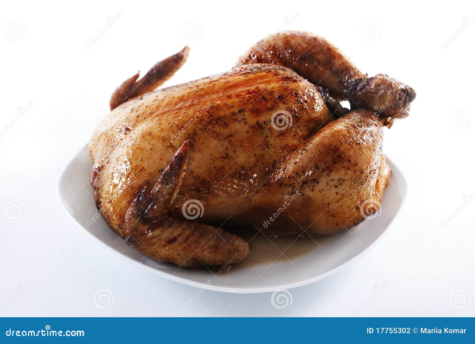 Roast chicken stock photo. Image of full, cooking, cook - 17755302