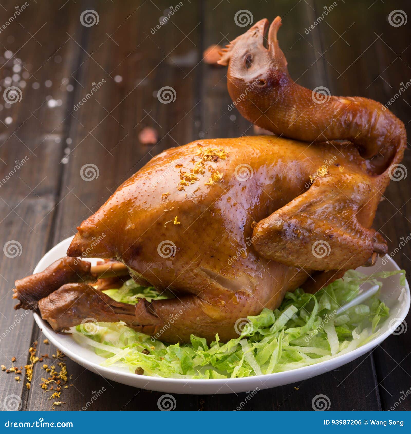 Roast chicken stock photo. Image of poultry, view, gourmet - 93987206