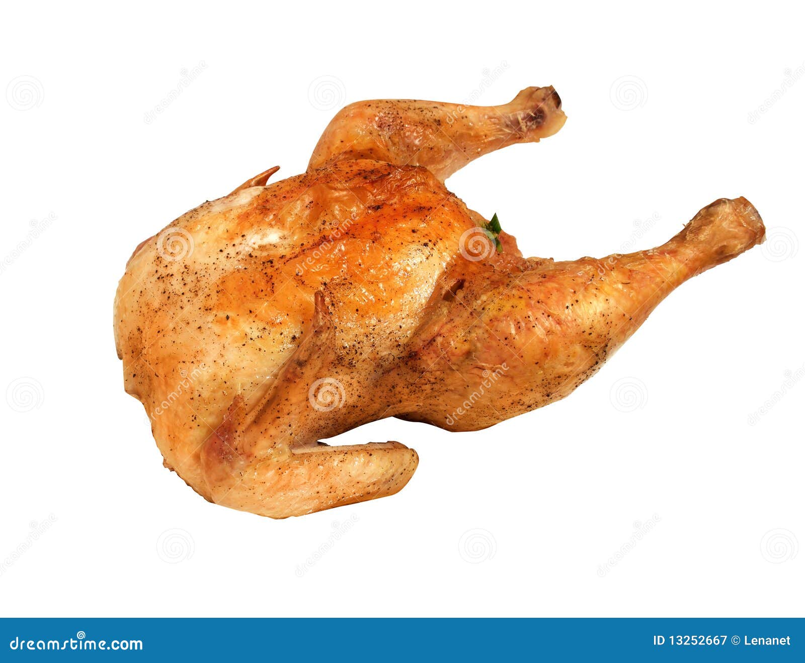 Roast Chicken Isolated on White Stock Image - Image of grill, hungry ...