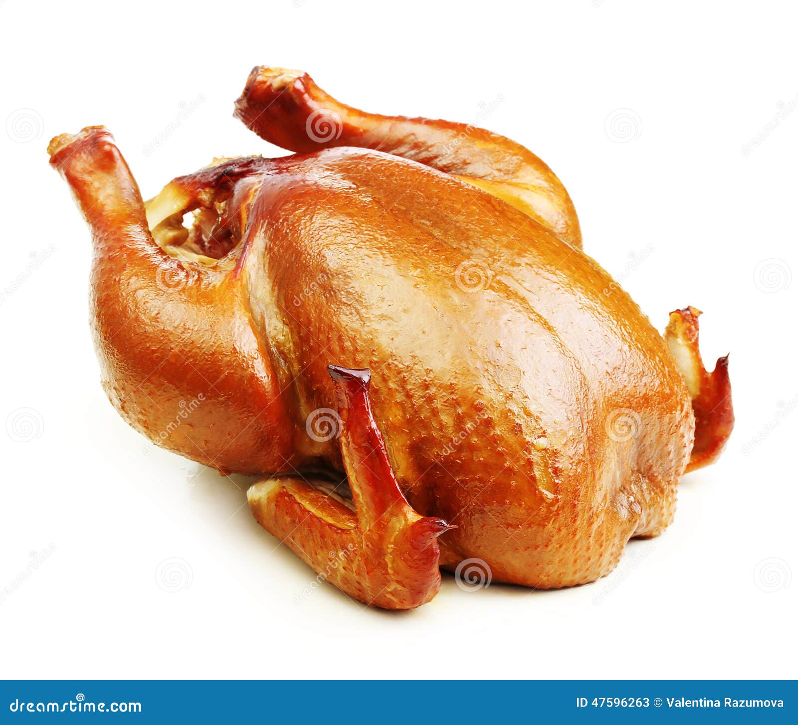 Roast chicken isolated stock image. Image of background - 47596263