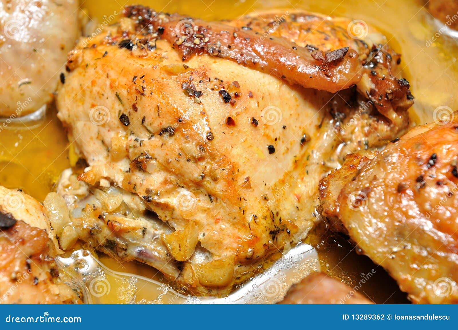 Roast chicken leg stock photo. Image of american, drumsticks - 13289362