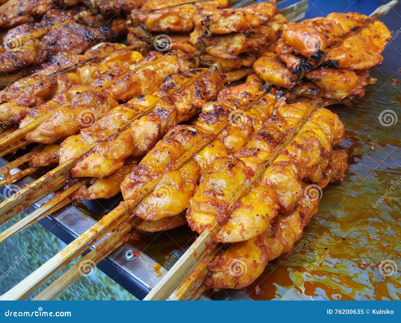 Roast chicken stick stock image. Image of appetizer, barbecue - 76200635