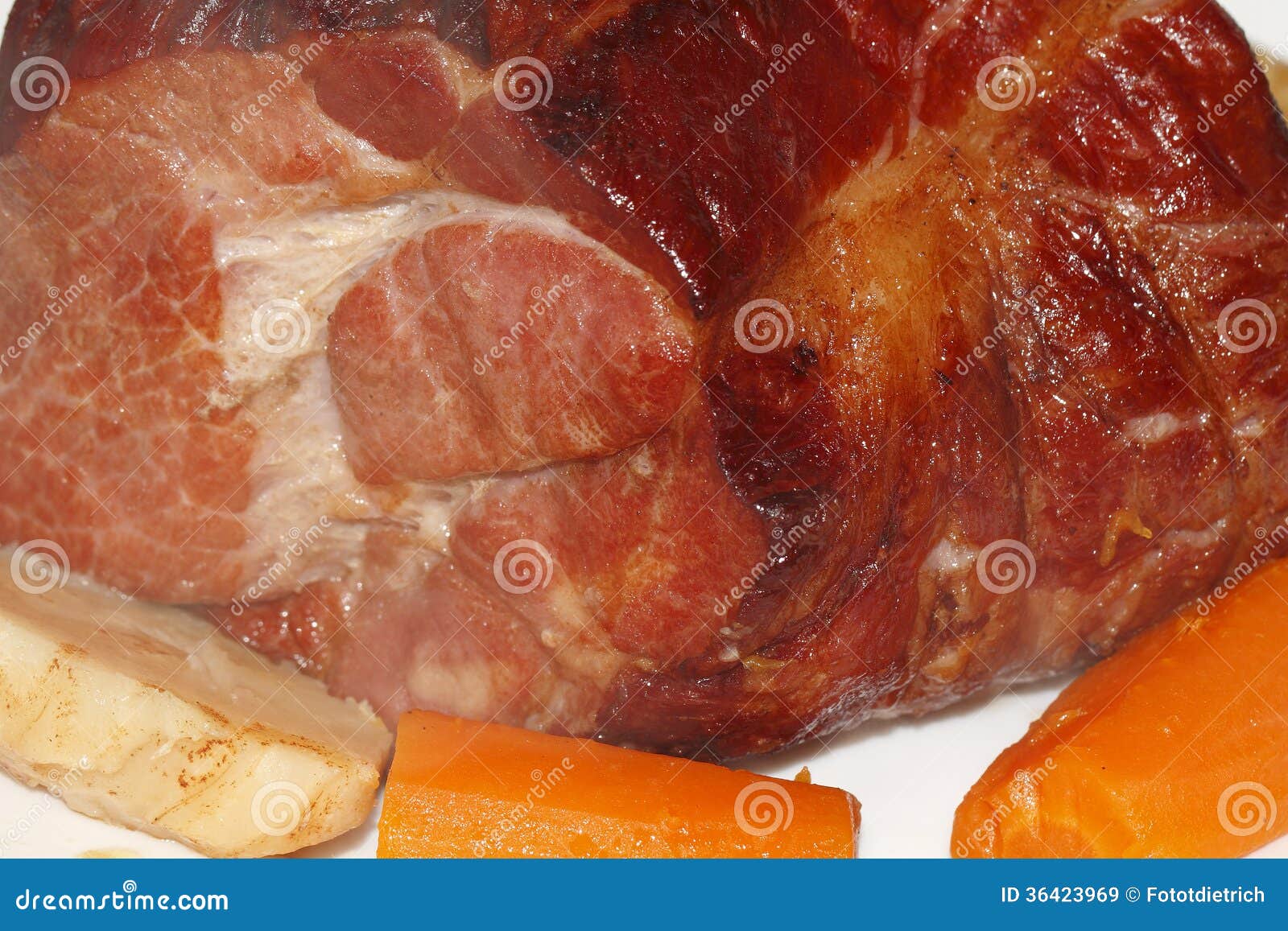 Roast cured pork stock image. Image of cooking, gourmet - 36423969