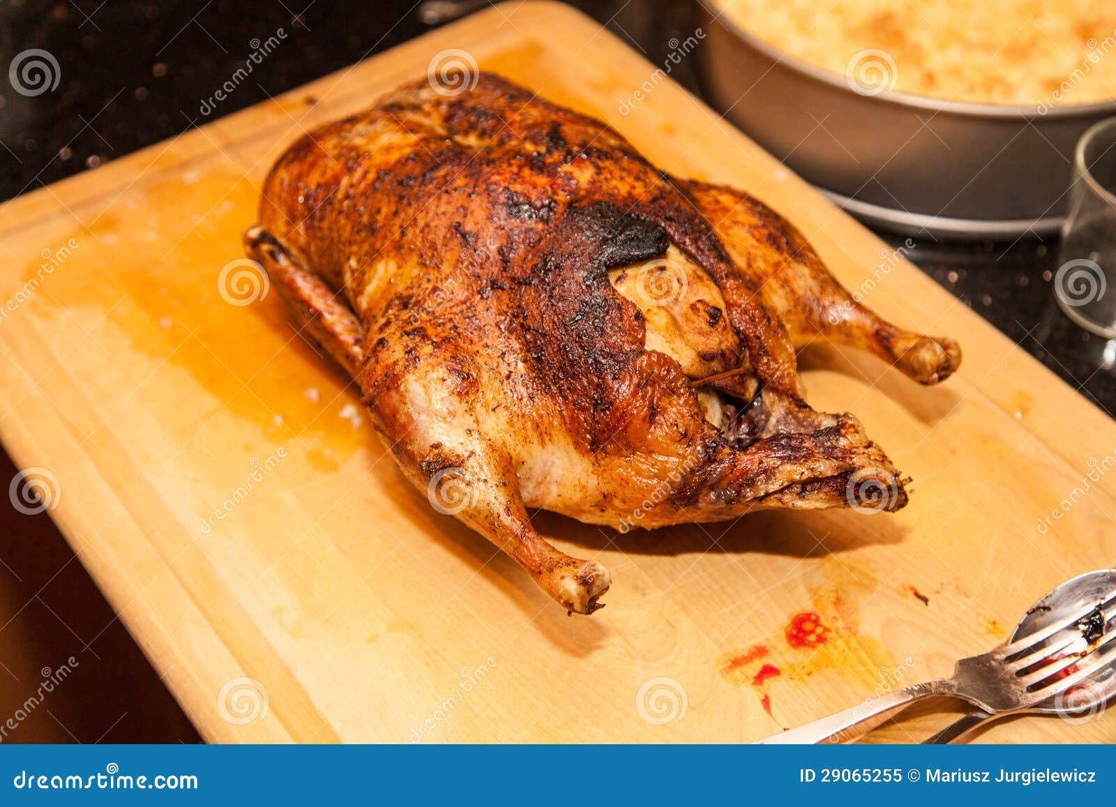 Roast duck stock image. Image of wooden, gourmet, cutting - 29065255