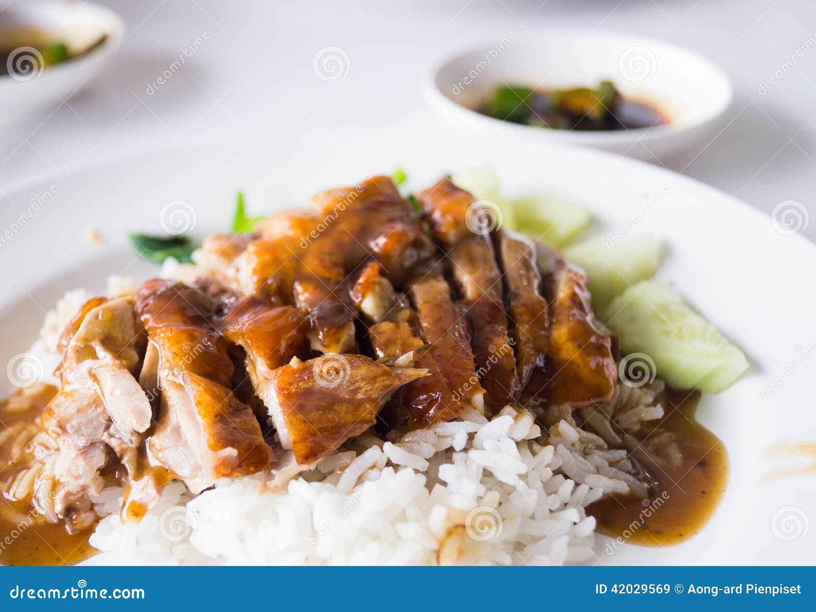 The roast duck over rice stock image. Image of asia, dragon - 42029569