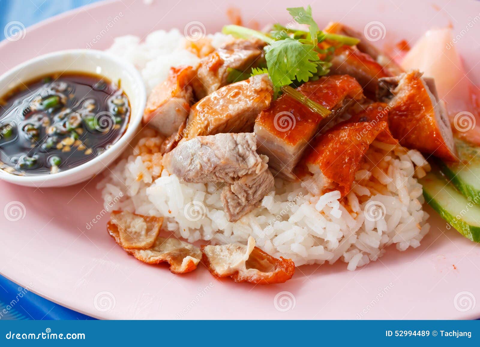 Roast duck with rice. stock image. Image of kong, rice - 52994489