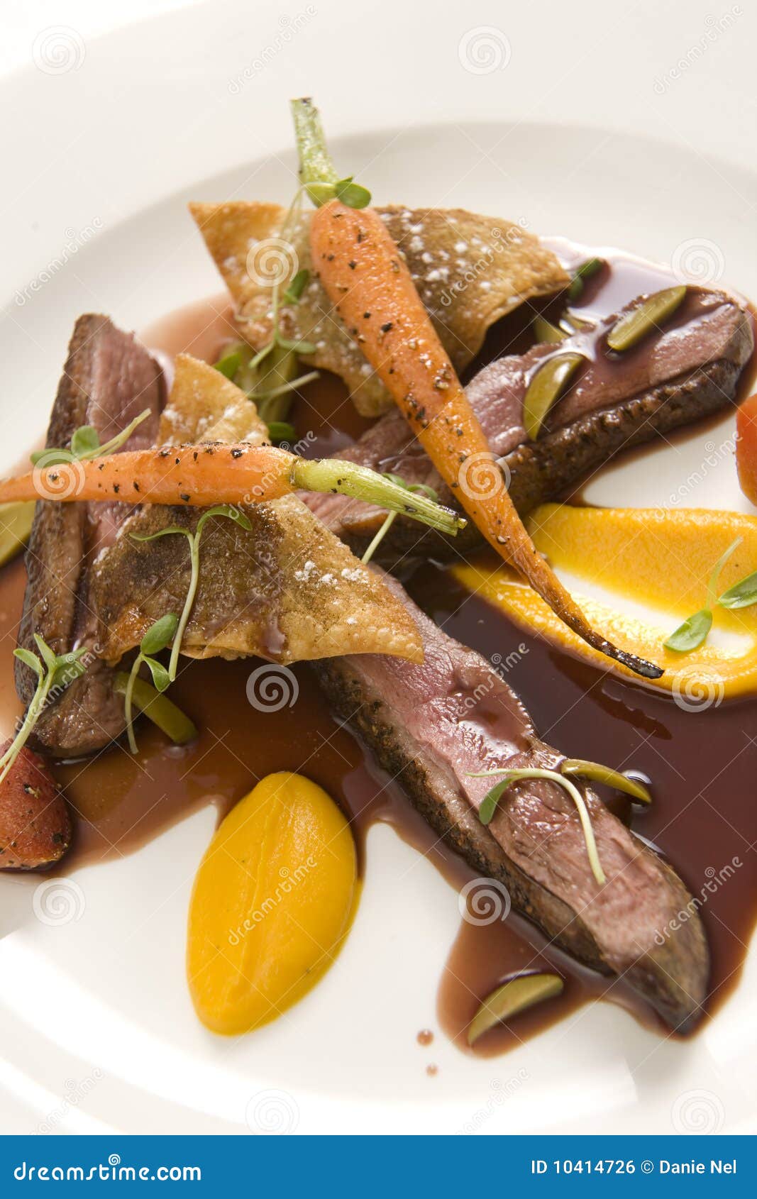 Roast duck strips stock photo. Image of fillet, gourmet - 10414726