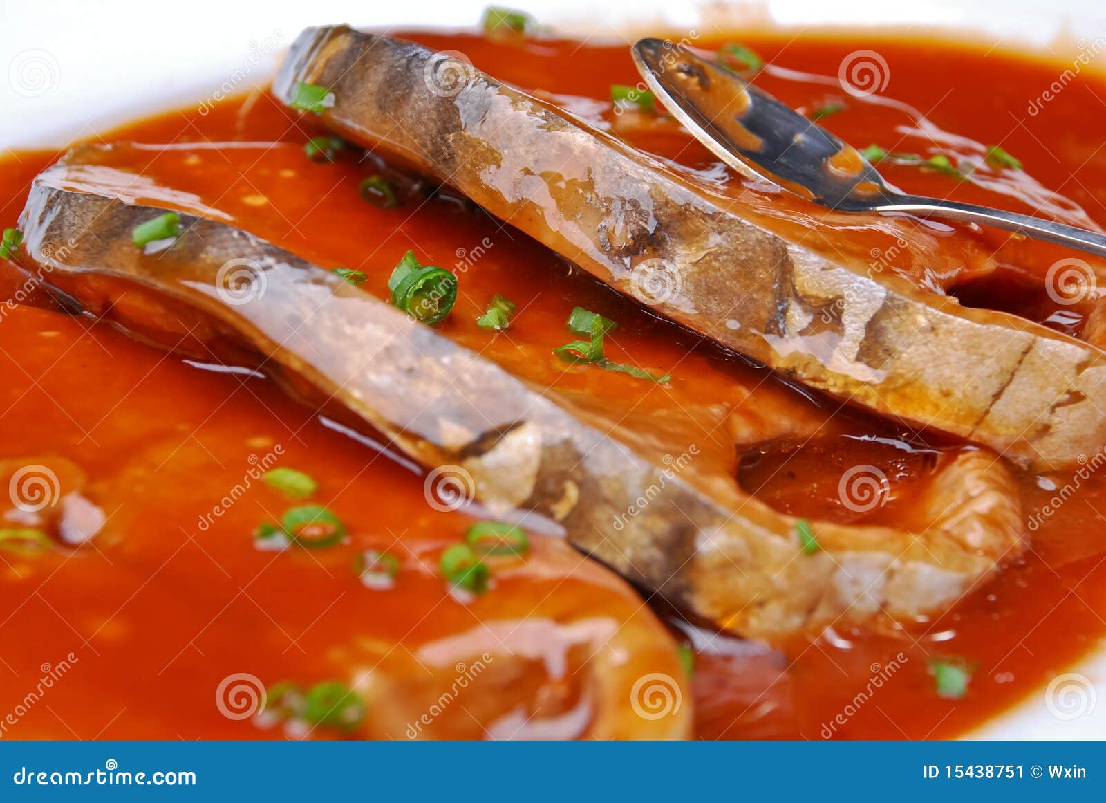 Roast fish stock image. Image of restaurant, life, sauce - 15438751