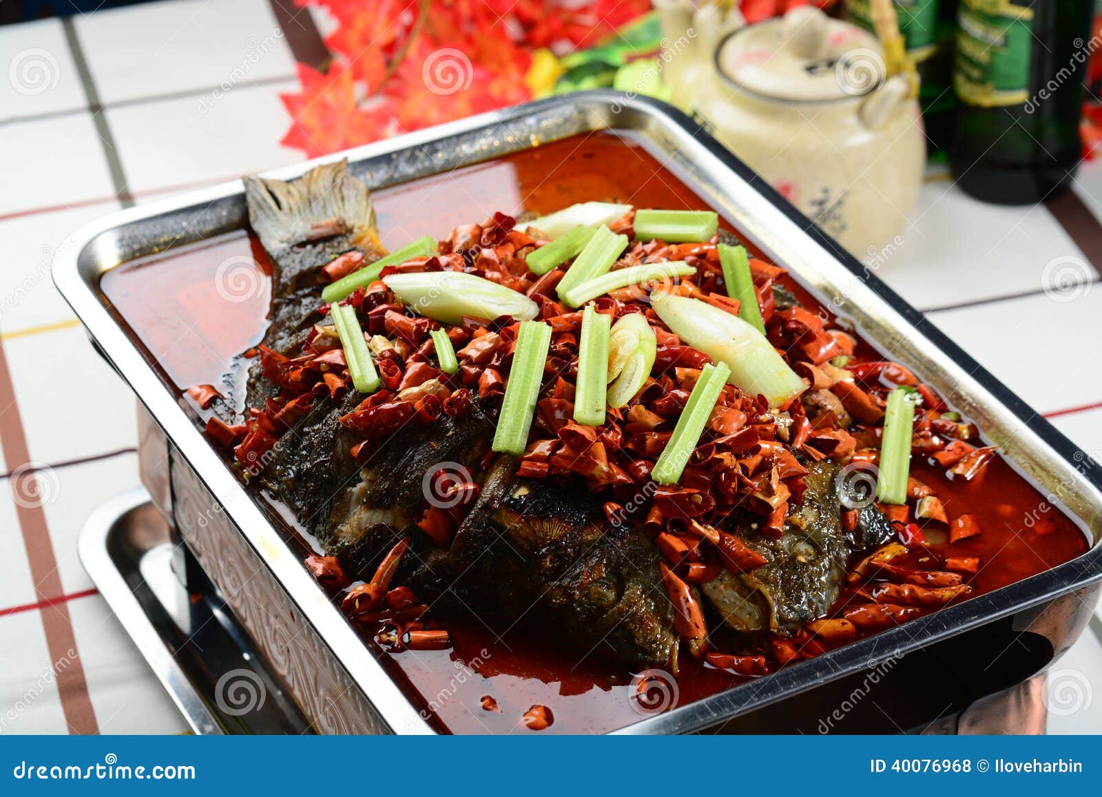 Roast Fish stock photo. Image of chinese, peanut, china - 40076968