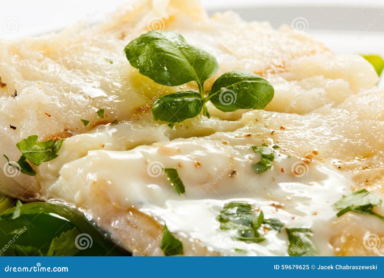 Roast fish fillet stock image. Image of boiled, grilled - 59679625
