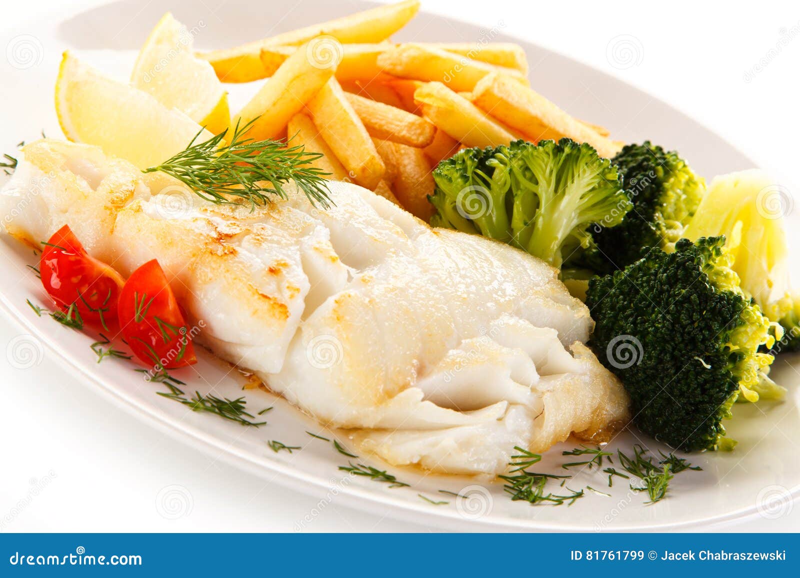 Roast fish fillet stock image. Image of appetizing, delicious - 81761799