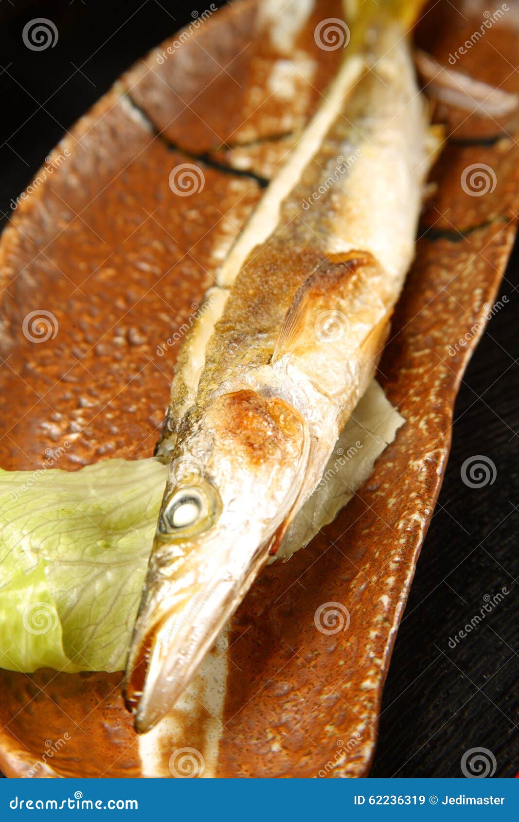 Roast fish stock image. Image of shot, delicious, roast - 62236319