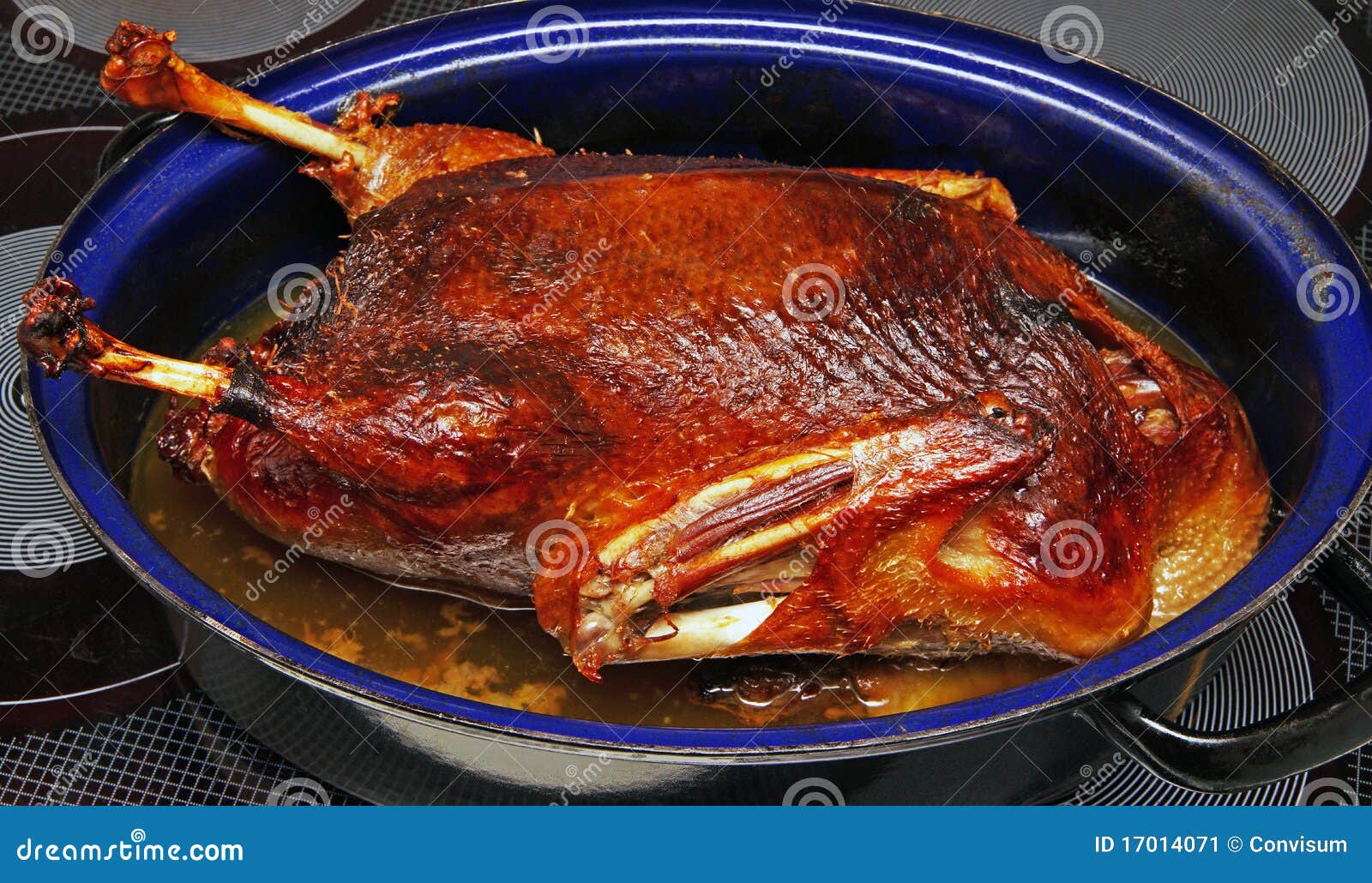 Roast Goose in the Kitchen stock image. Image of food - 17014071