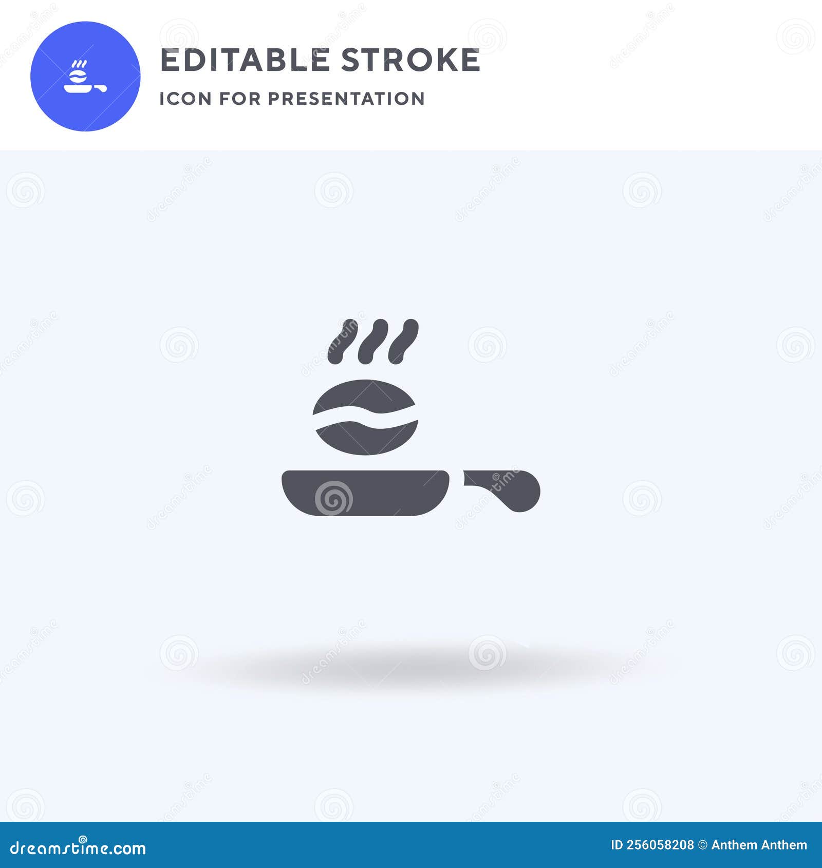 Roast Icon Vector, Filled Flat Sign, Solid Pictogram Isolated on White ...