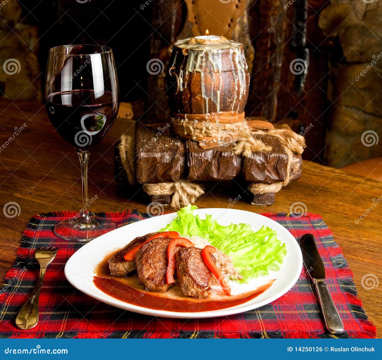 Roast maral meat stock photo. Image of grill, fillet - 14250126