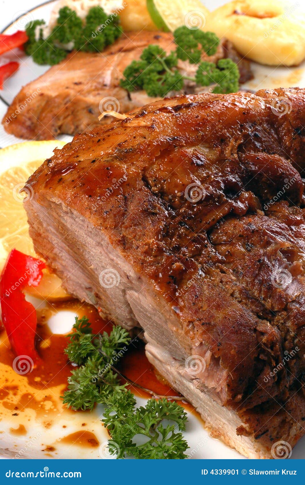 Roast-meat stock image. Image of melt, hunger, fresh, roast - 4339901