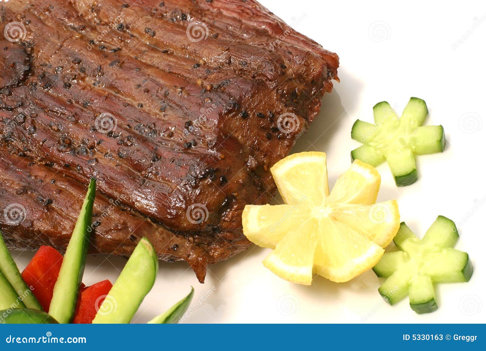 Roast meat chunk stock image. Image of party, prepared - 5330163