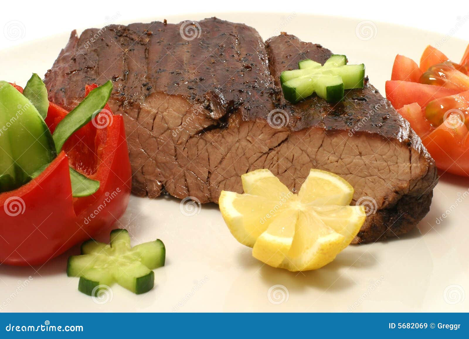 Roast meat chunk stock image. Image of slice, cooking - 5682069