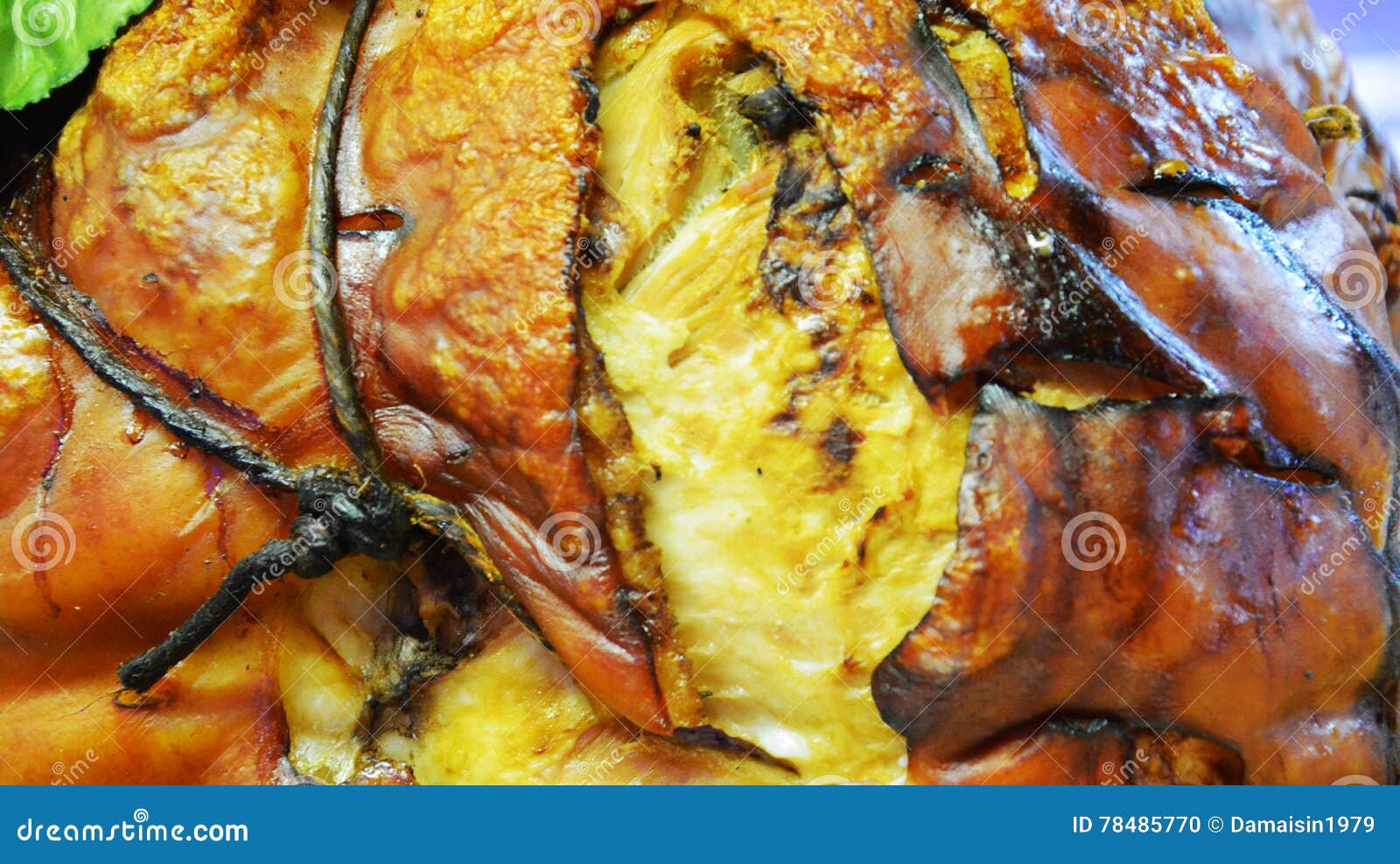 Roast Meat by Fire, Background Stock Photo - Image of english, colorful ...