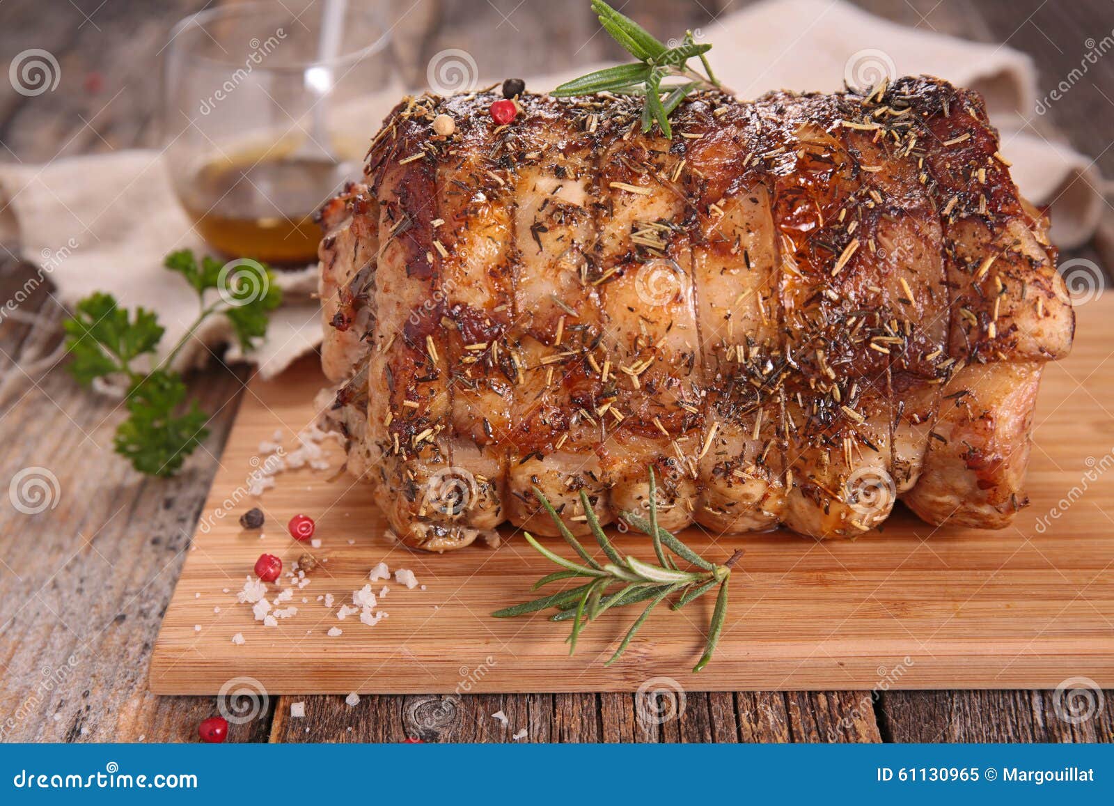 Roast meat stock image. Image of food, background, fillet - 61130965