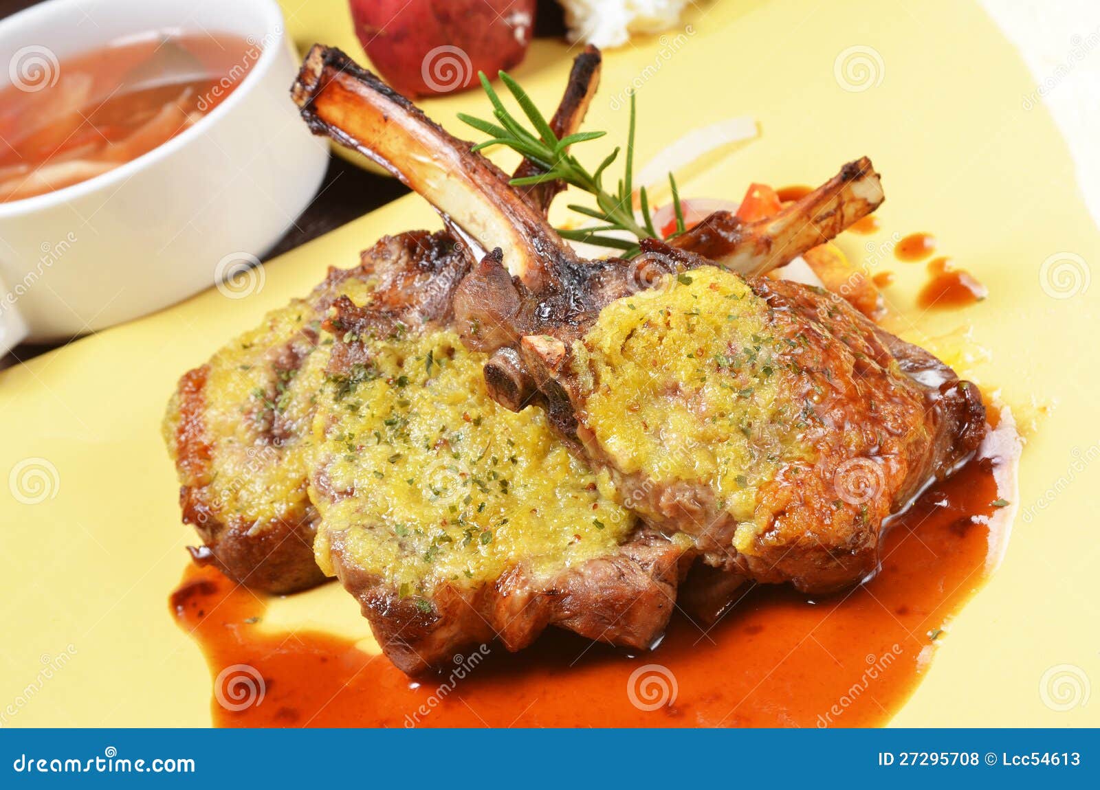 Roast mutton chops stock photo. Image of rosemary, meat - 27295708