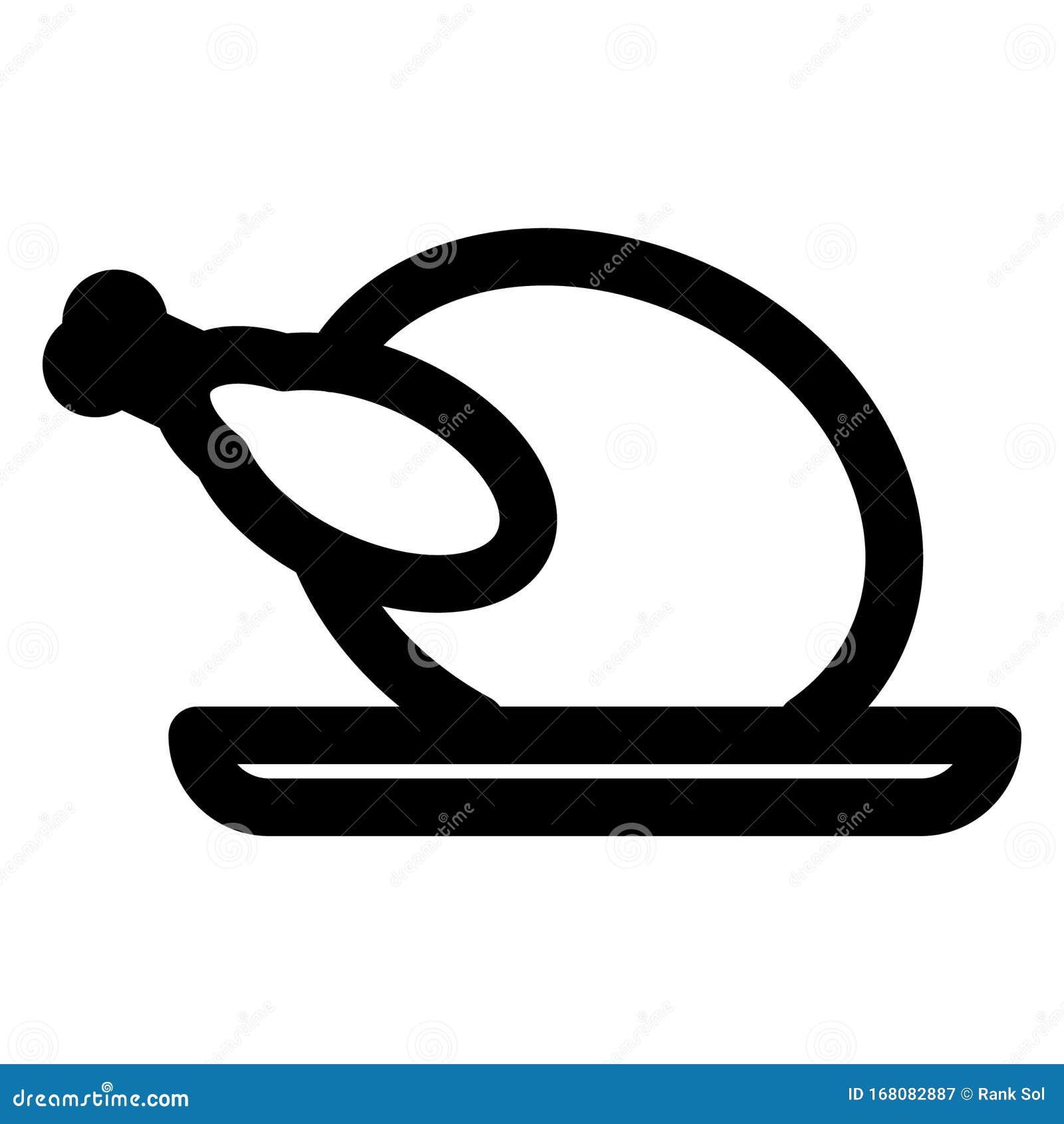 Roast Outline Bold Vector Icon Which Can Be Easily Modified or Edited ...