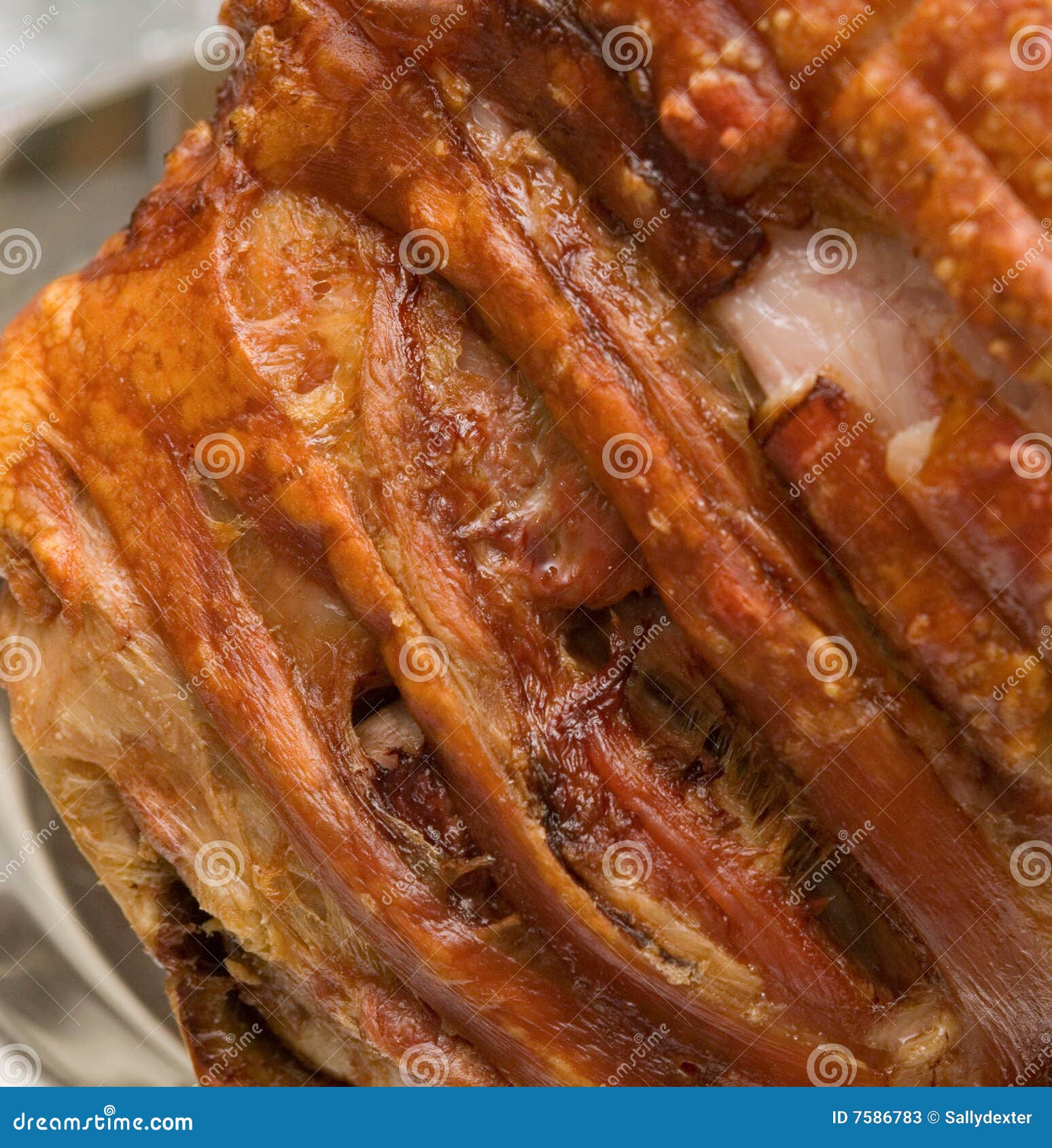Roast pork crackling stock image. Image of fare, carve - 7586783