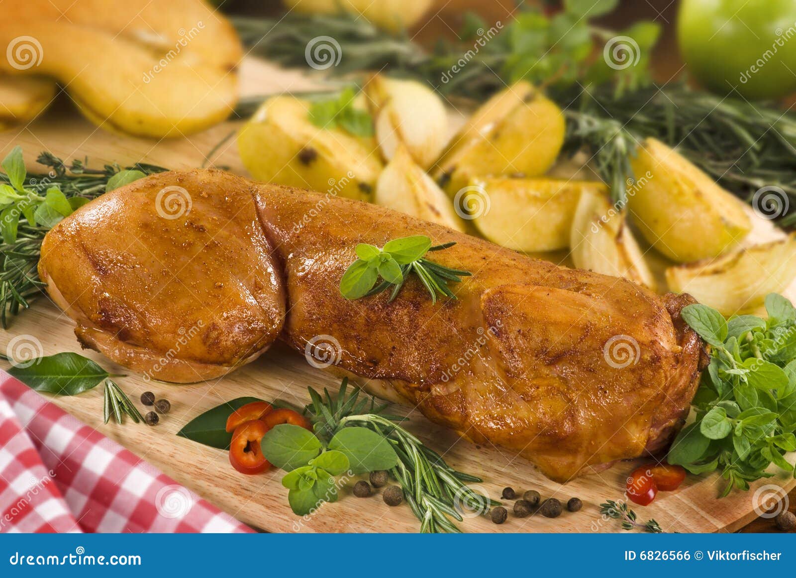 Roast rabbit stock photo. Image of tabletop, luncheon - 6826566