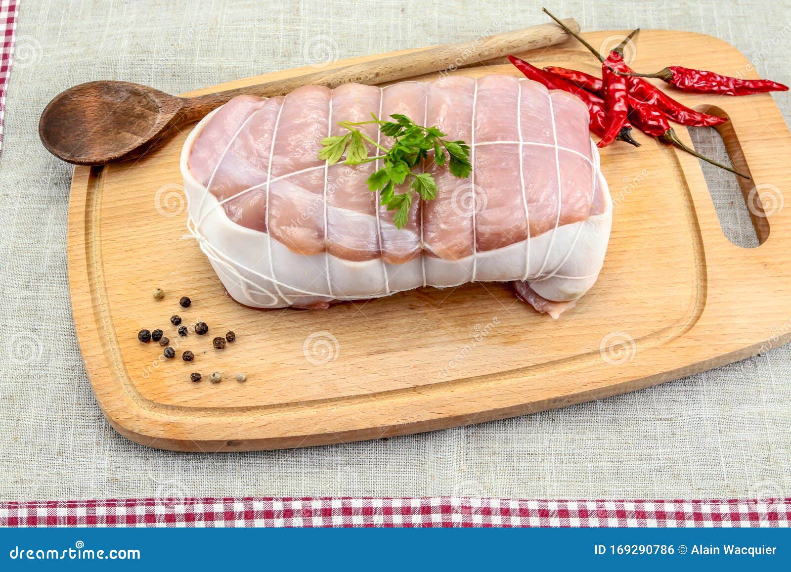 Roast raw chicken fillet stock photo. Image of fresh - 169290786