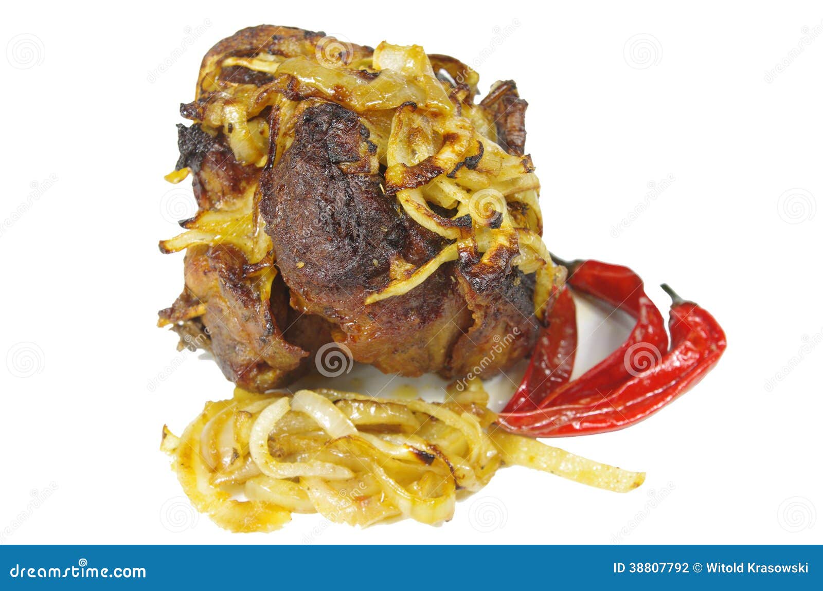 Roast red beef meat stock photo. Image of greenery, lunch - 38807792