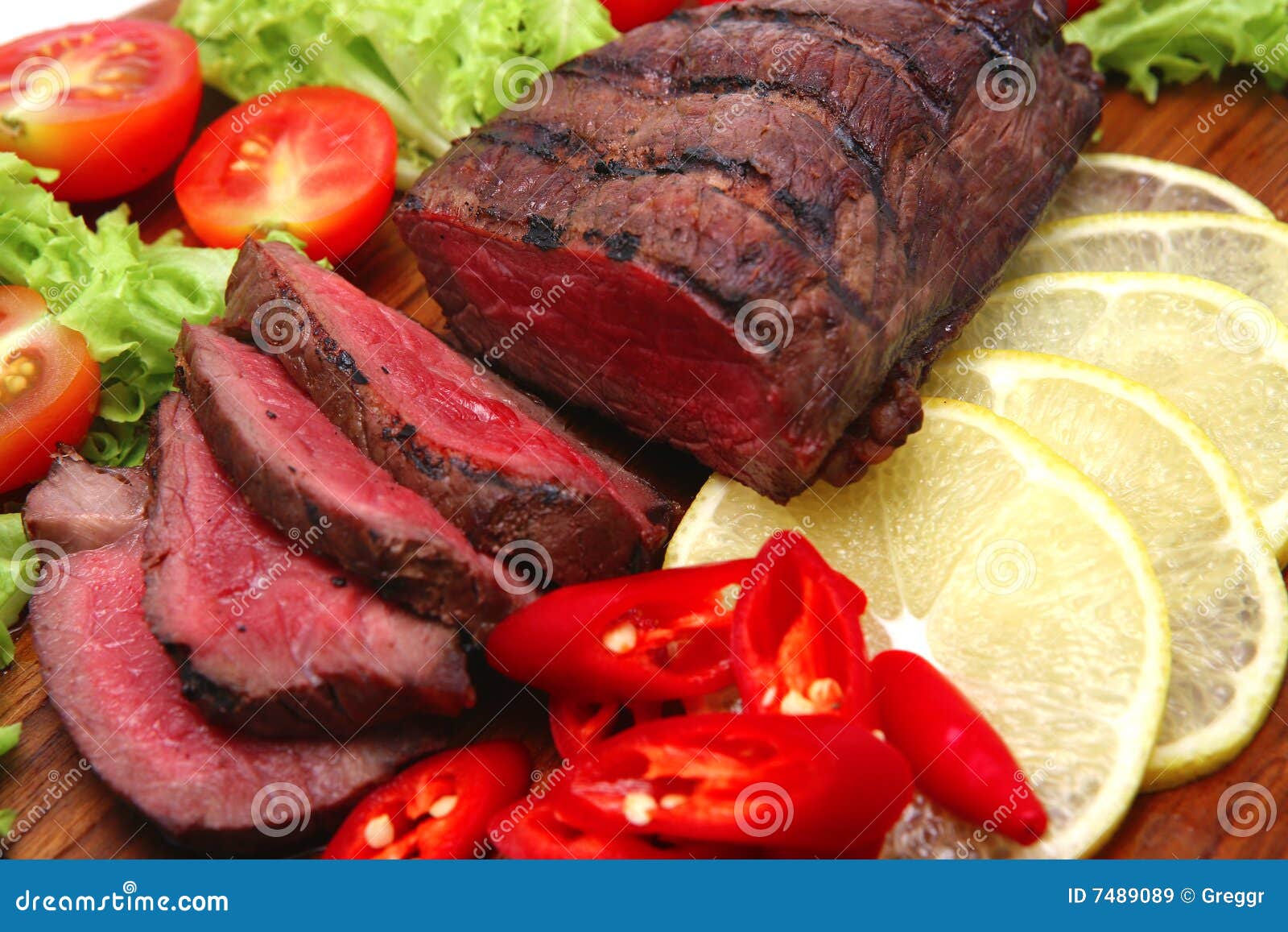 Roast sliced meat stock image. Image of commercial, american - 7489089