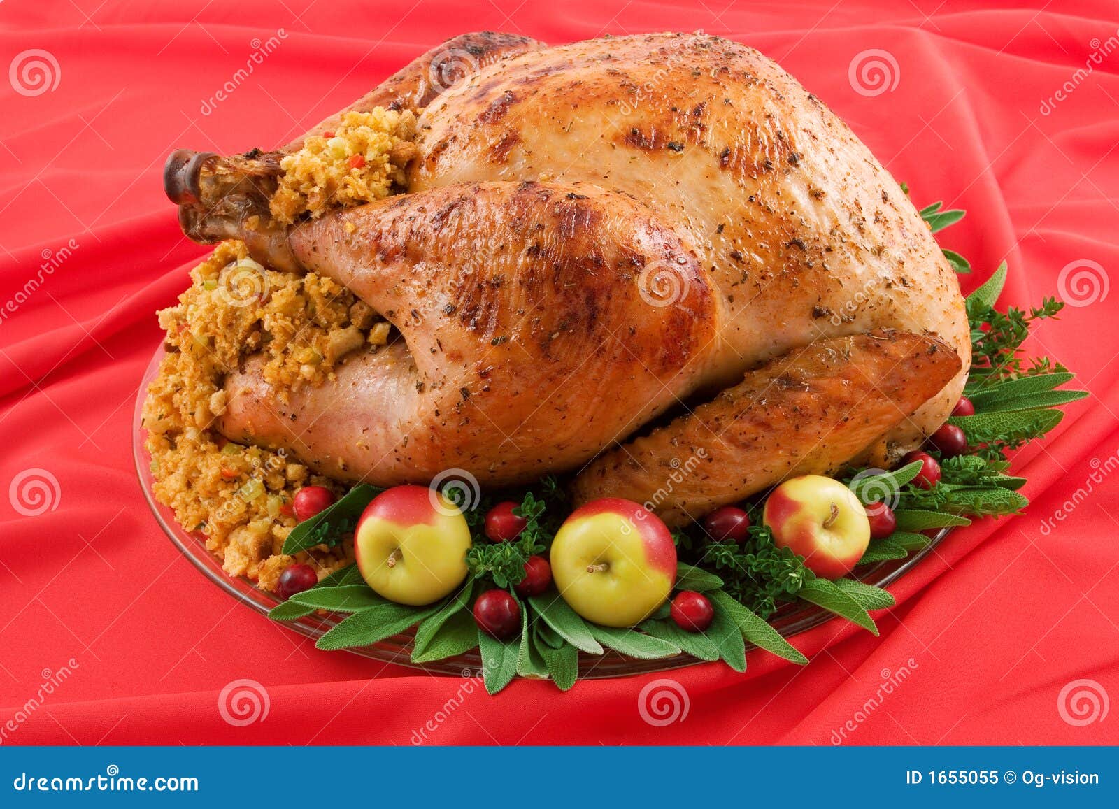 Roast Turkey stock image. Image of tradition, cranberry - 1655055
