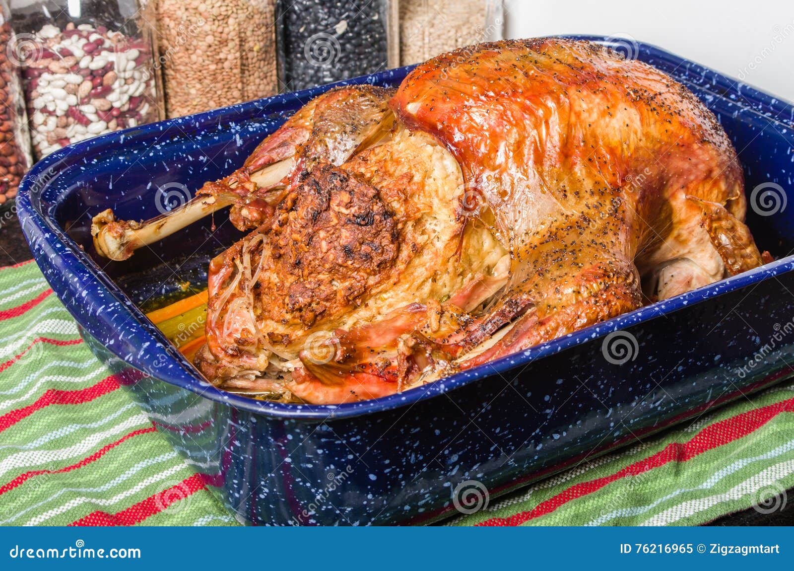 Roast Turkey Coming Out of the Oven Stock Image - Image of event, feast ...