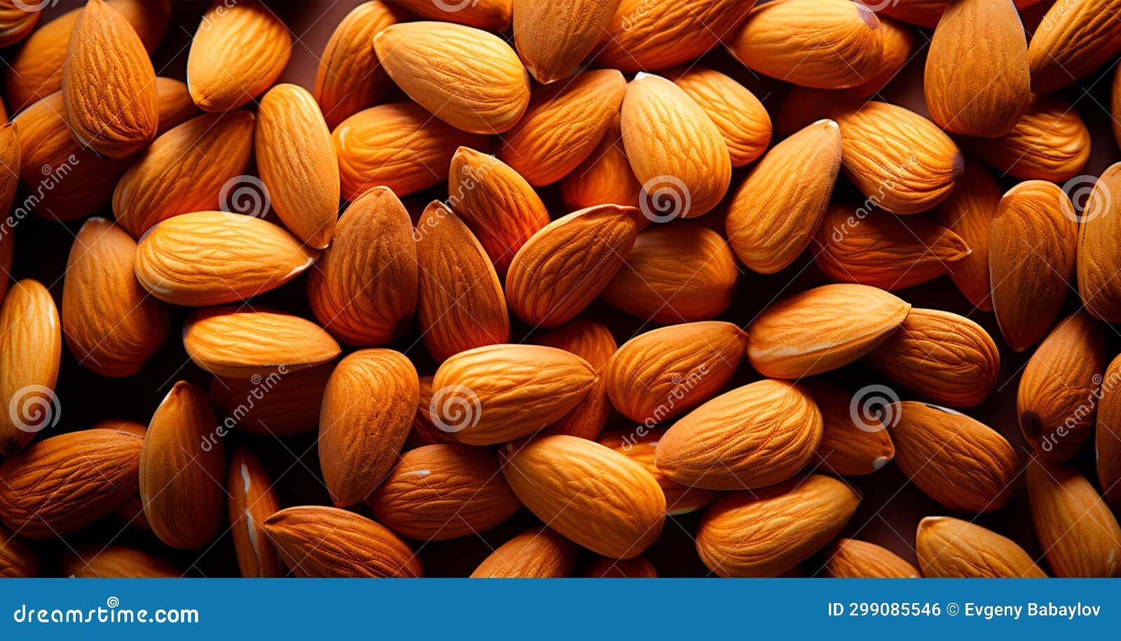 Roasted Almonds, Scattering of Nuts - AI Generated Image Stock Photo ...
