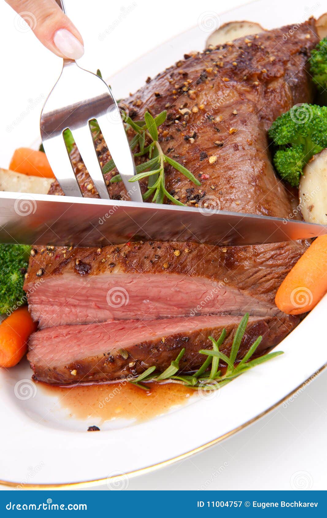 Roasted Beef stock image. Image of grilled, gourmet, lunch - 11004757