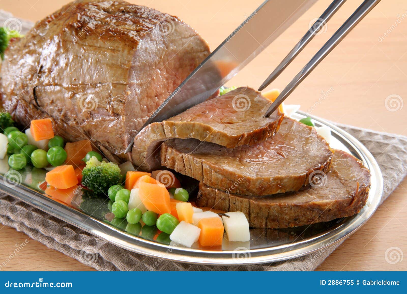 Roasted Beef stock image. Image of taste, recipe, bite - 2886755