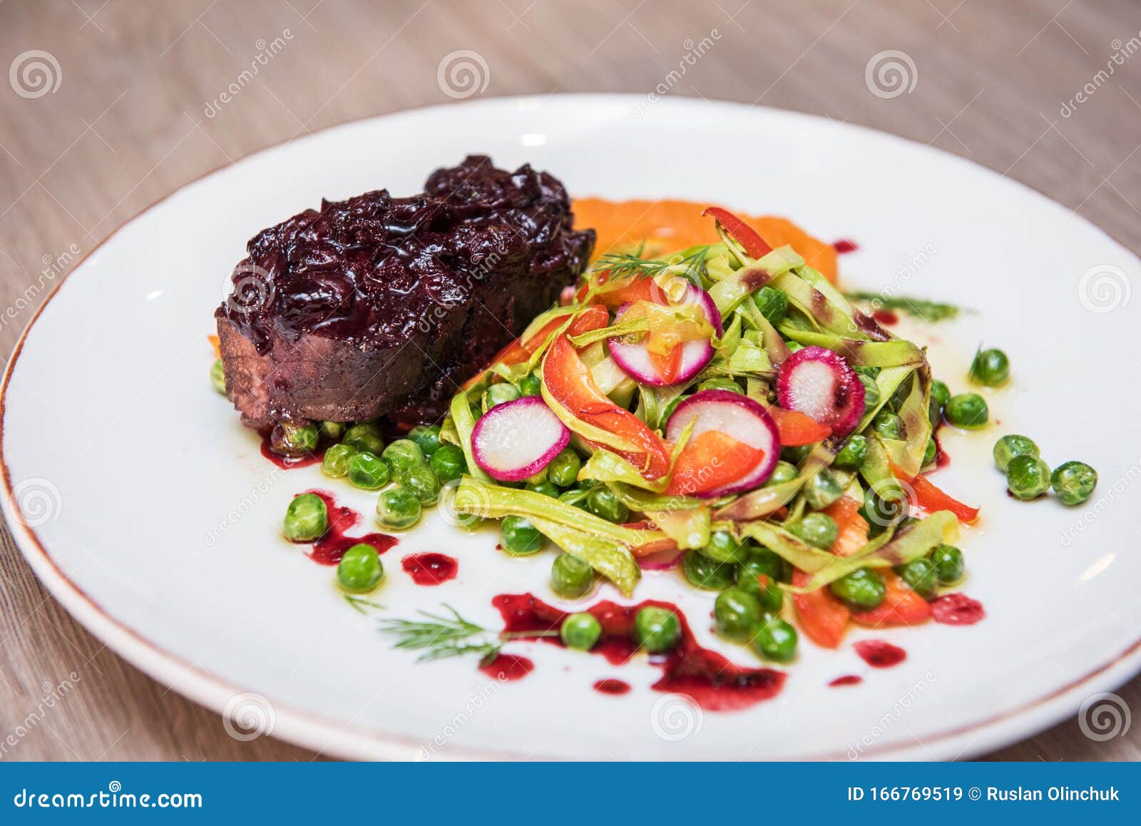 Roasted Beef with Berries Sauce Stock Image - Image of grill, blood ...