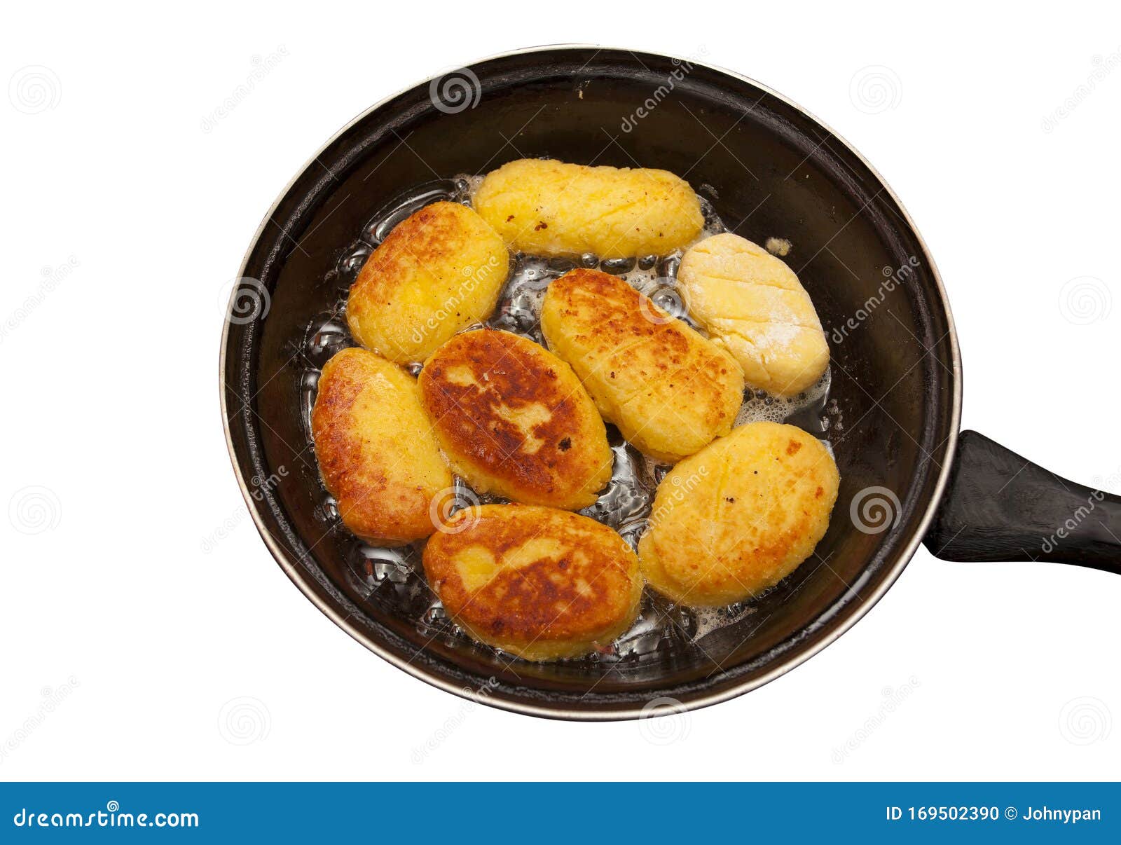 Roasted and Boiled Donuts in the Pan Stock Photo - Image of fresh ...
