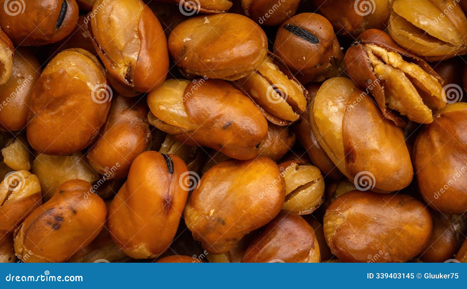 Roasted Broad Beans with Salt Fill the Entire Frame. Background Photo ...