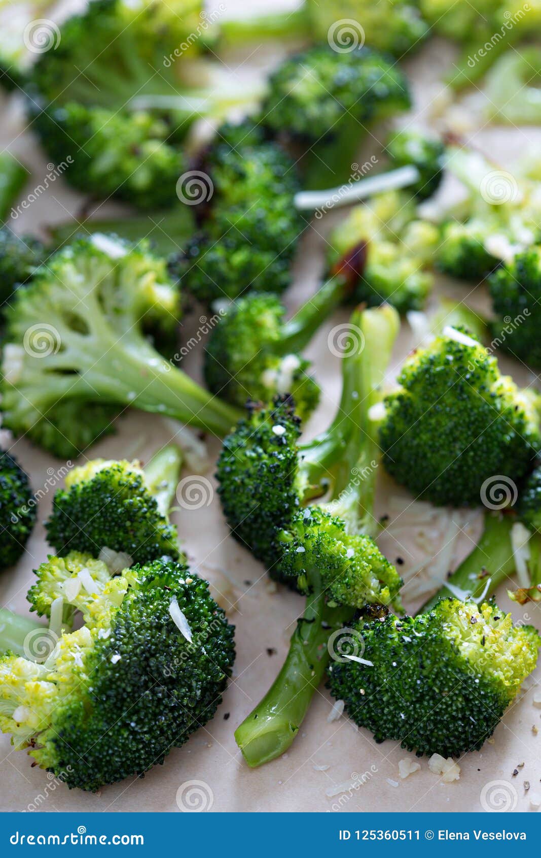 Roasted Broccoli on a Baking Tray Stock Image - Image of cuisine, dish ...