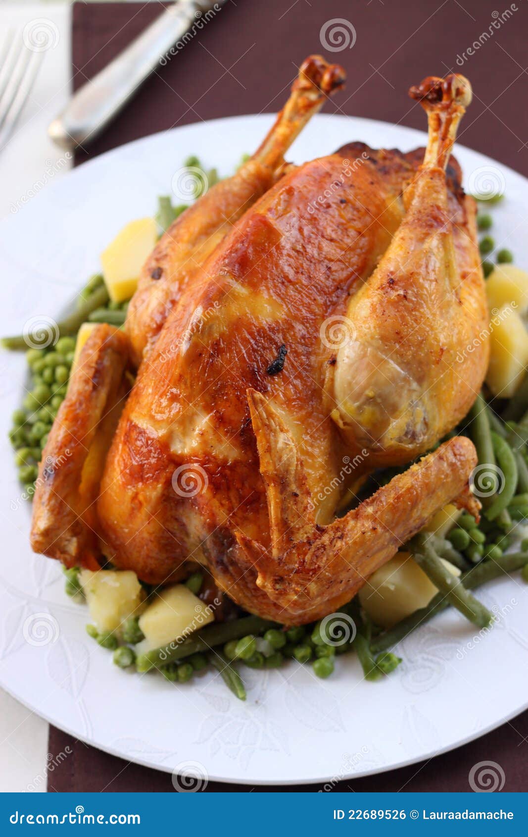 Roasted Capon Royalty Free Stock Image - Image: 22689526