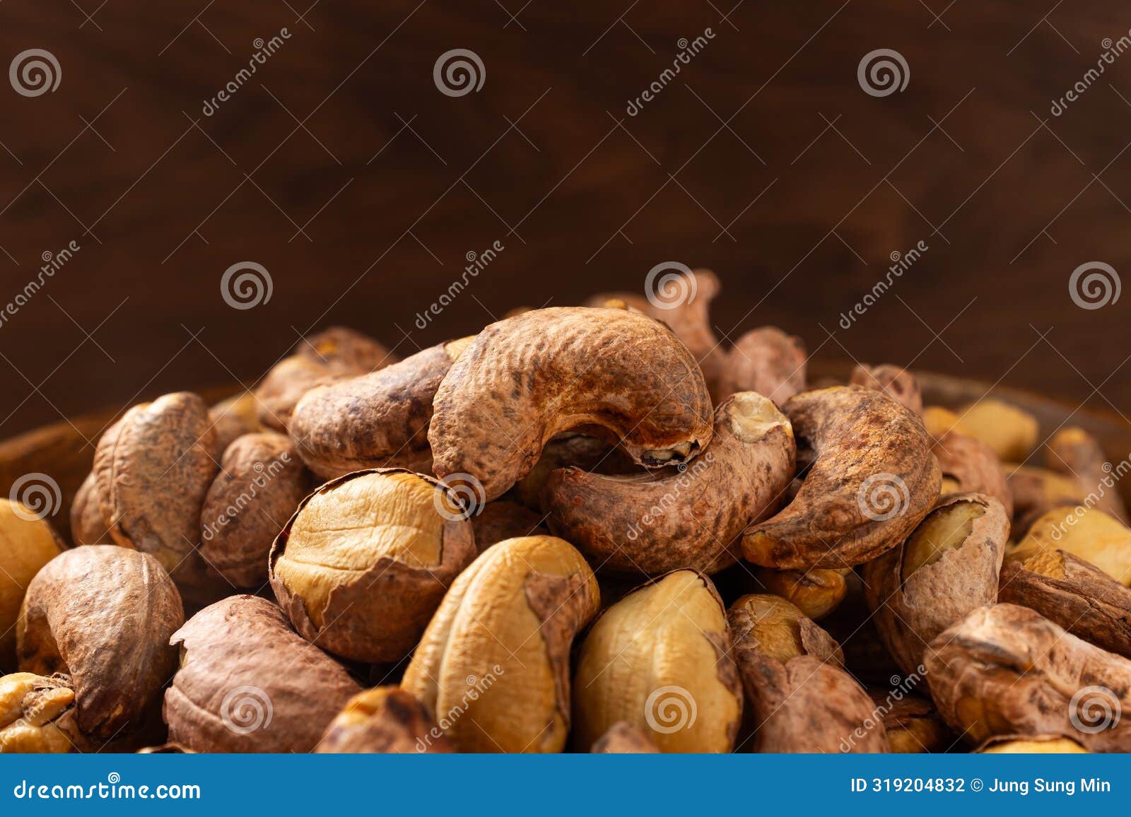 Roasted Cashew Nuts with Shells Stock Photo - Image of shelled ...