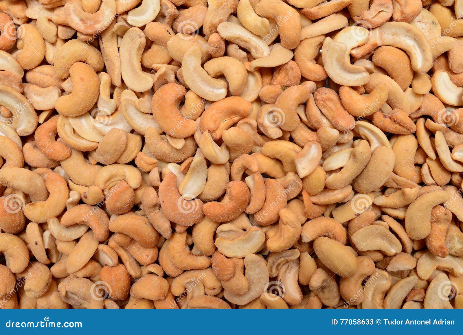 Roasted cashews background stock image. Image of cashew - 77058633