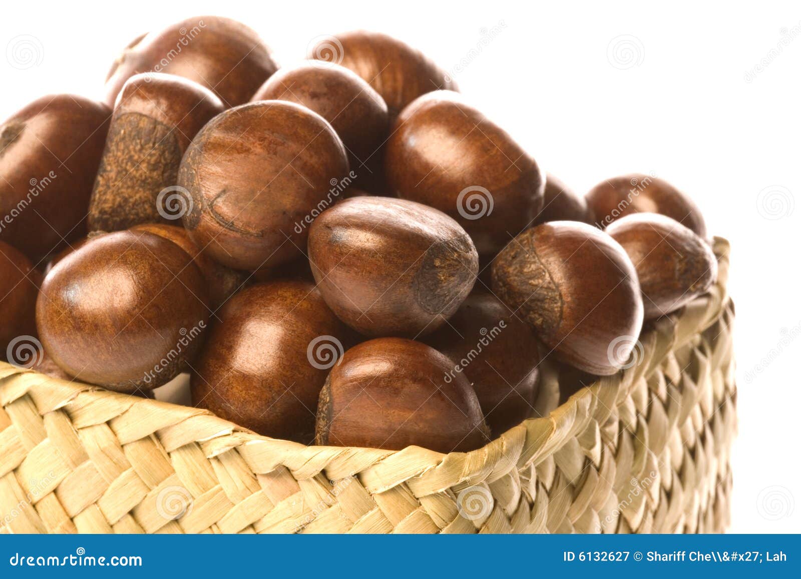 Roasted Chestnuts Isolated stock image. Image of cooked - 6132627