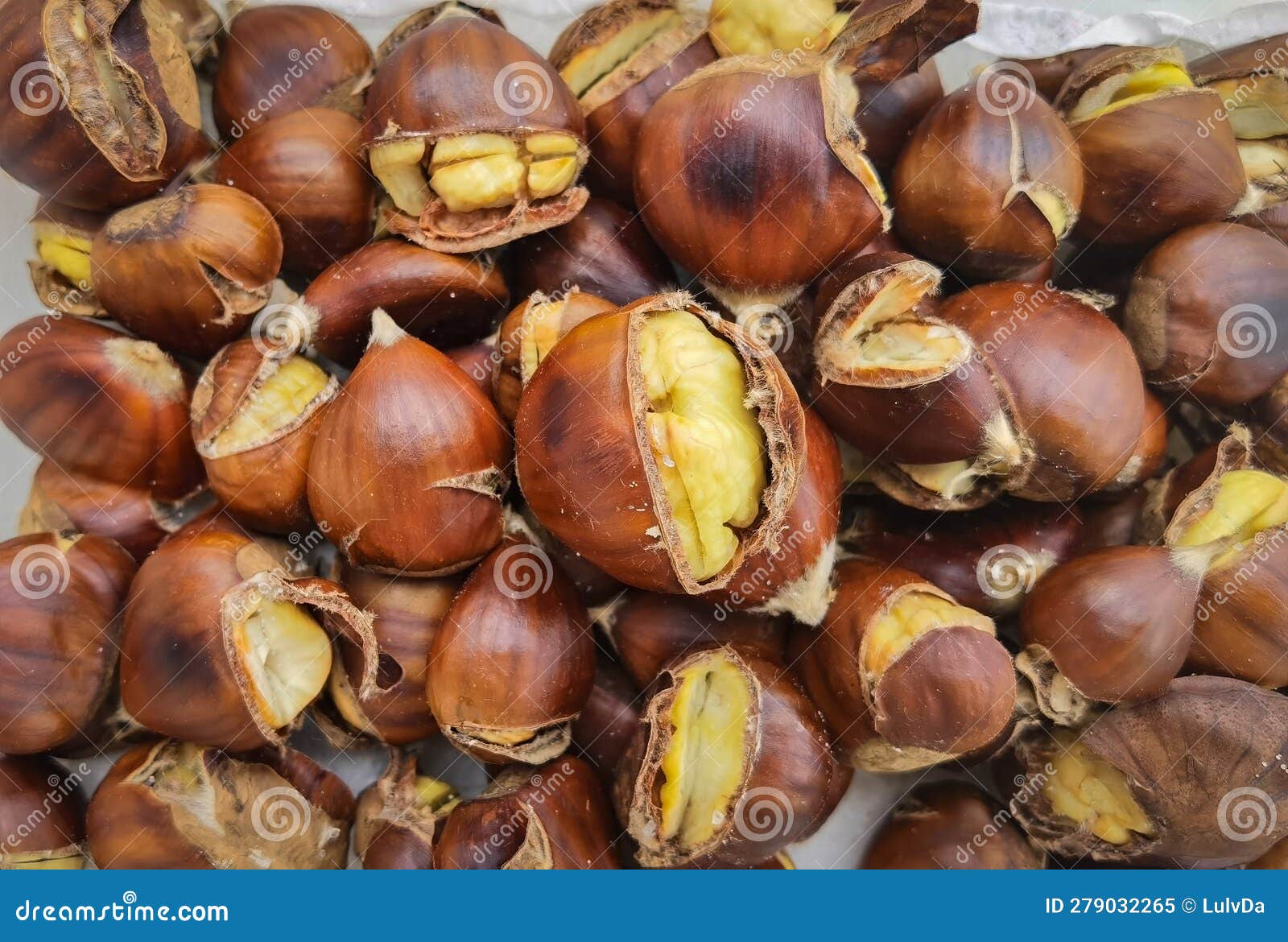 Roasted chestnuts stock image. Image of roasted, enjoyment - 279032265